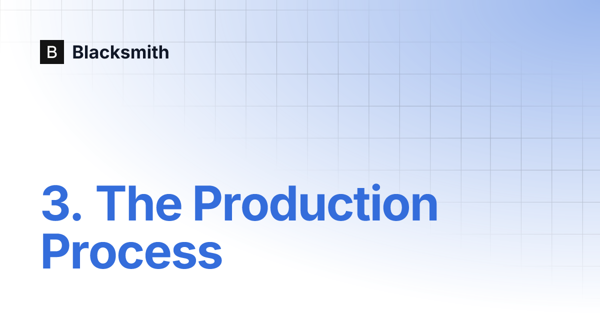 3. The Production Process | Blacksmith